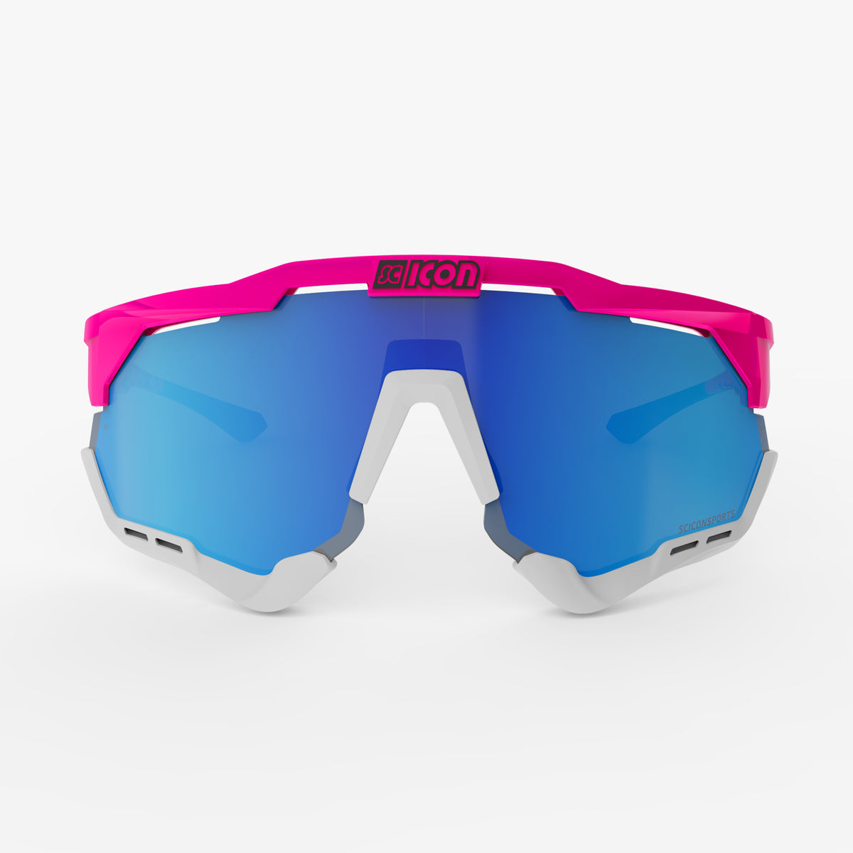 Lunettes Aeroshade XL Rose Fluo / Miroir Bleu