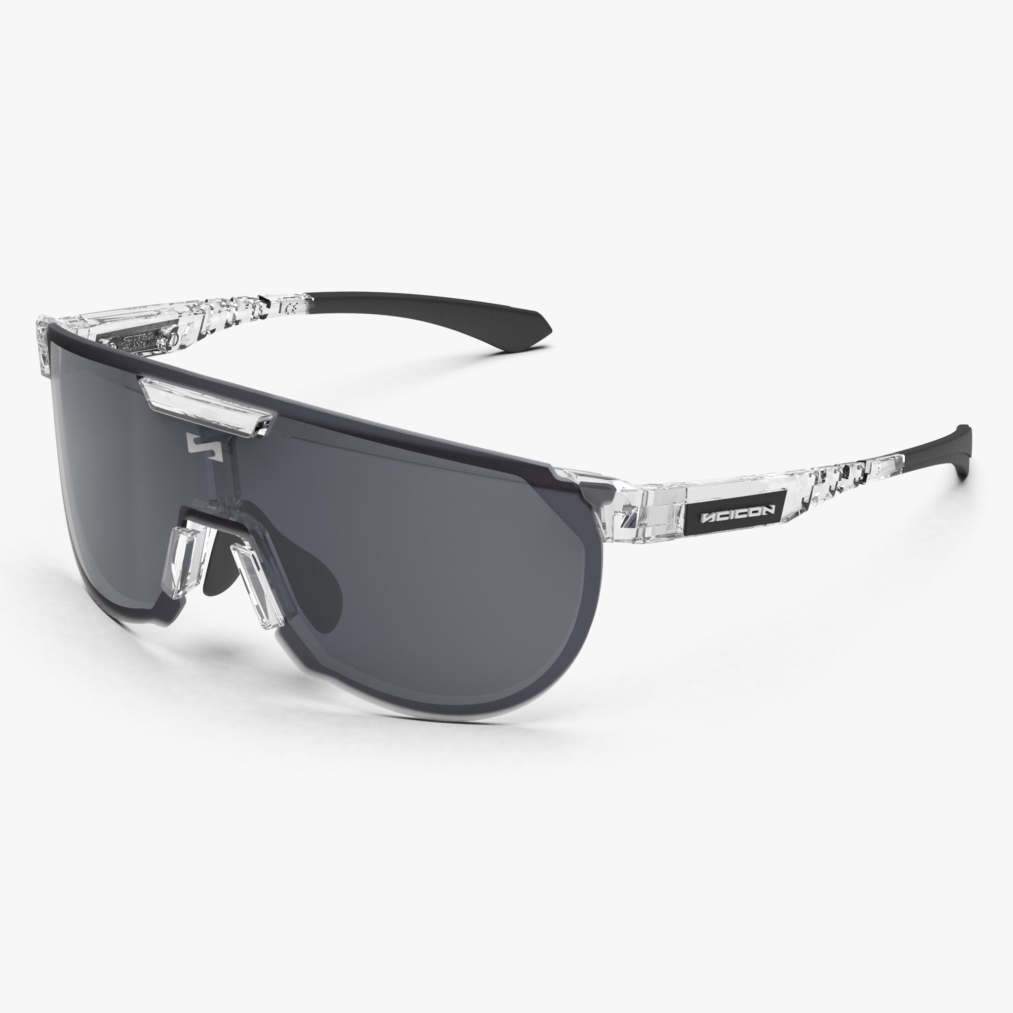 Crystal Gloss/Multimirror Silver Aerotrail Sport Sunglasses Scicon Sports