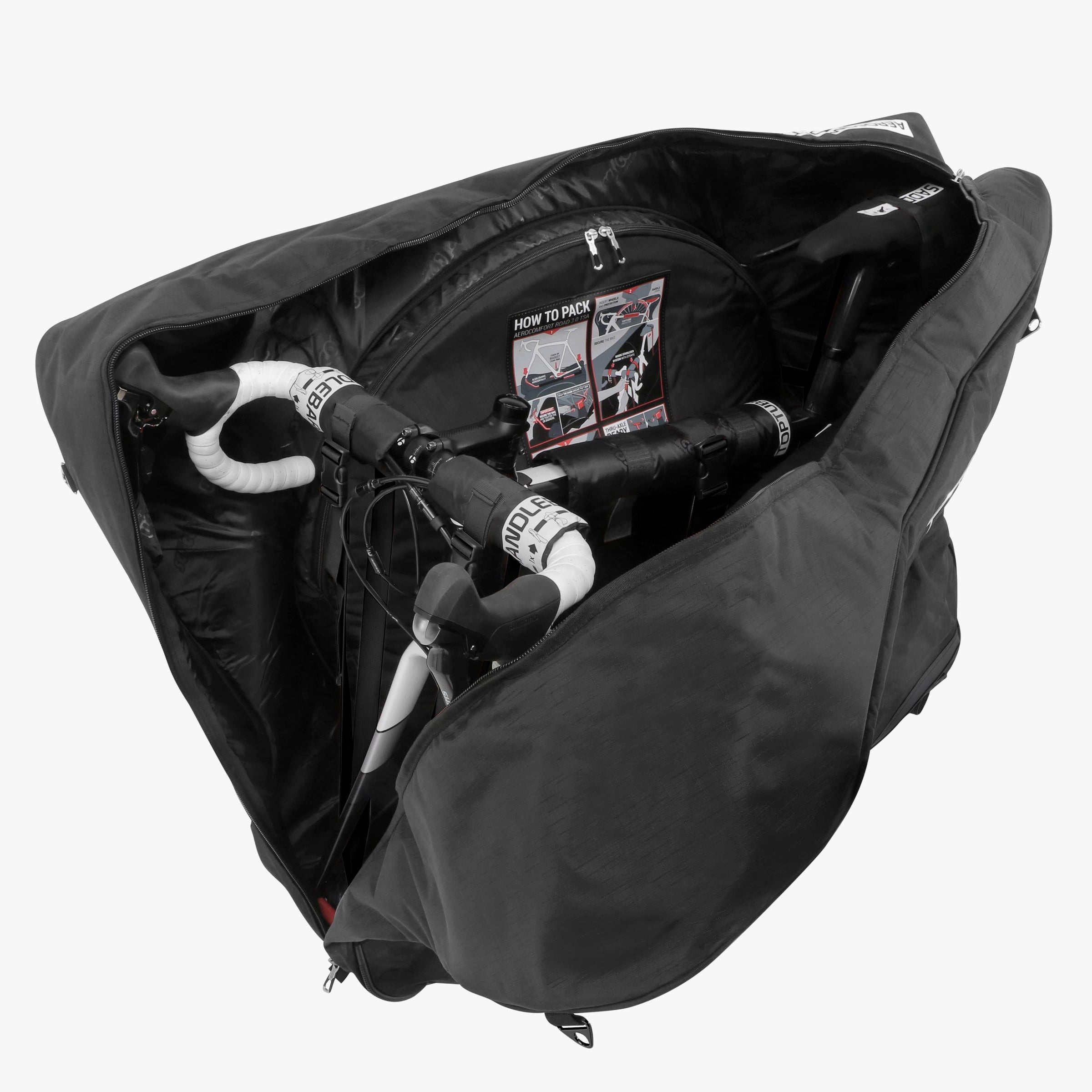 Black Aerocomfort 3.0 Road Bike Travel Bag | Scicon Sports