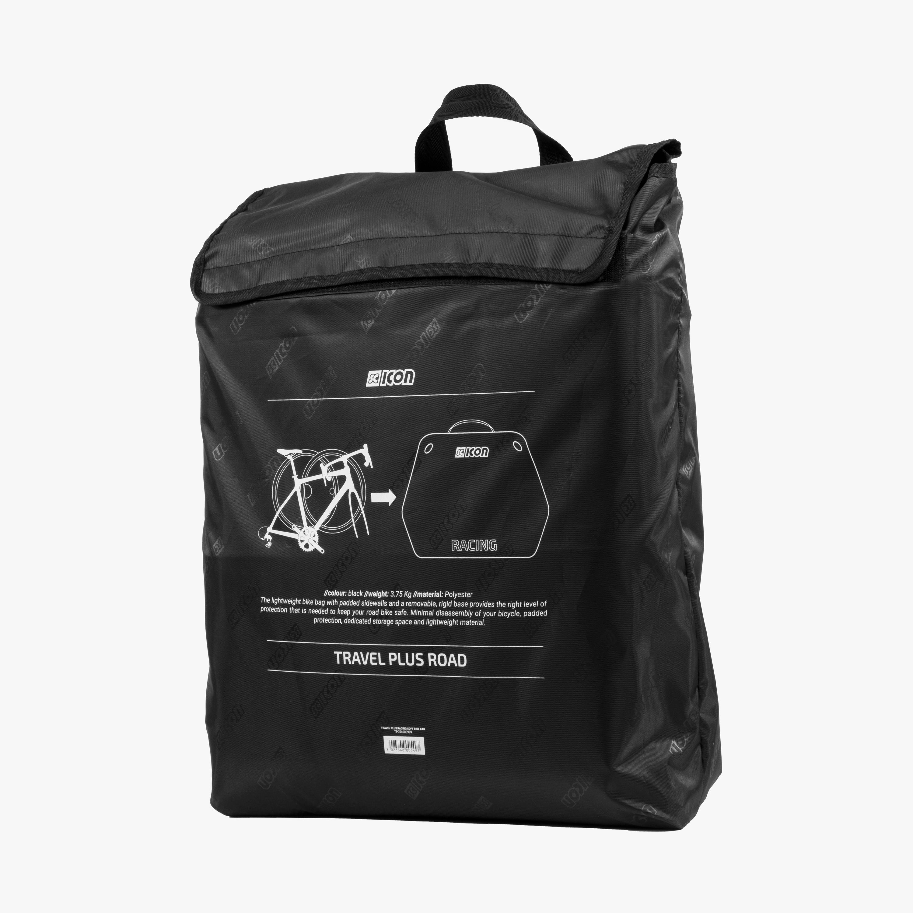 Black Travel Plus Black Soft Bike Bag | Scicon Sports
